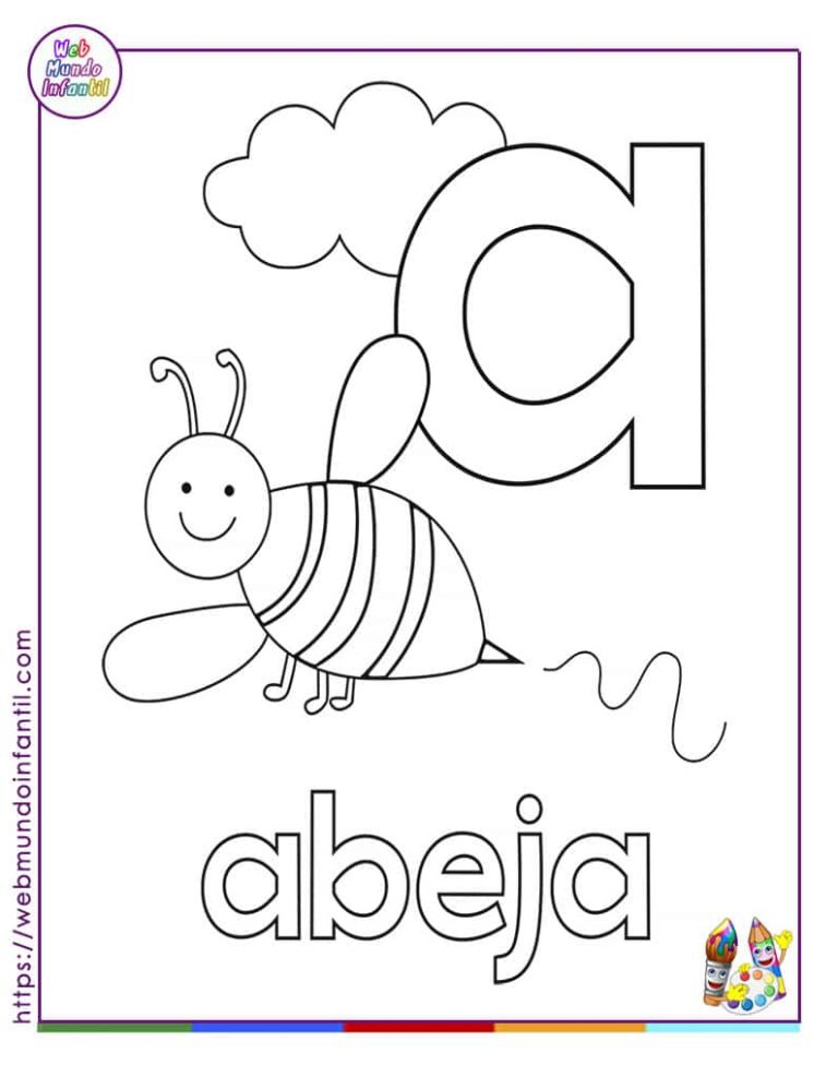 Letras del abecedario en minúscula para colorear [ DIBUJOS ]