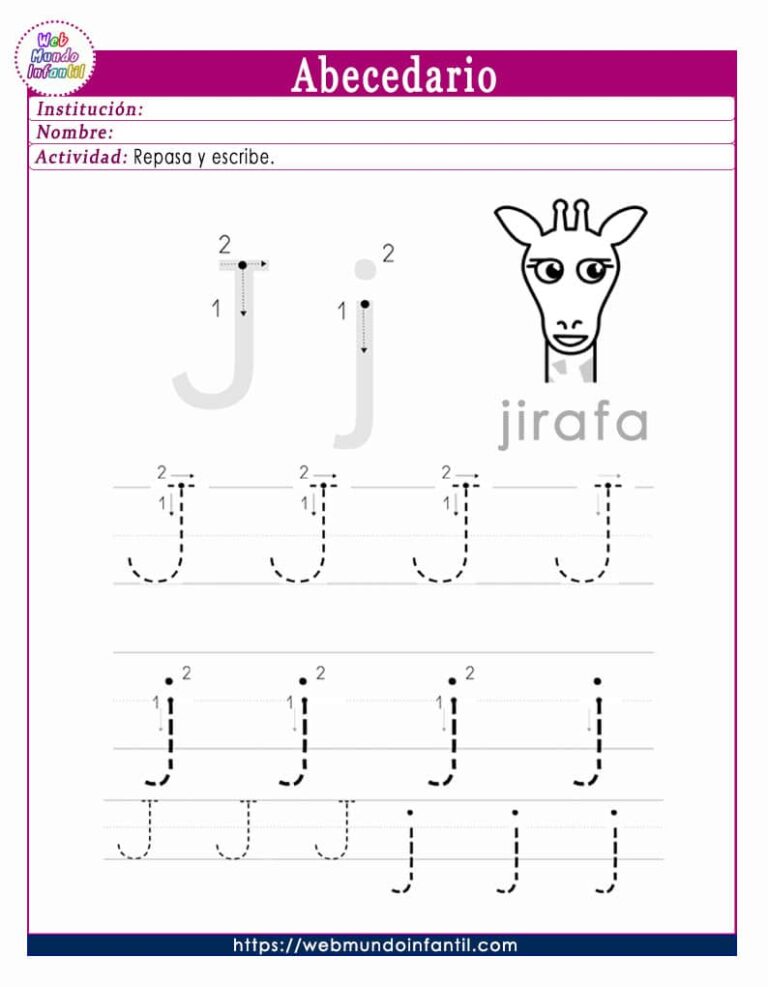 Abecedario para trazar e imprimir en mayúscula y minúscula para niños