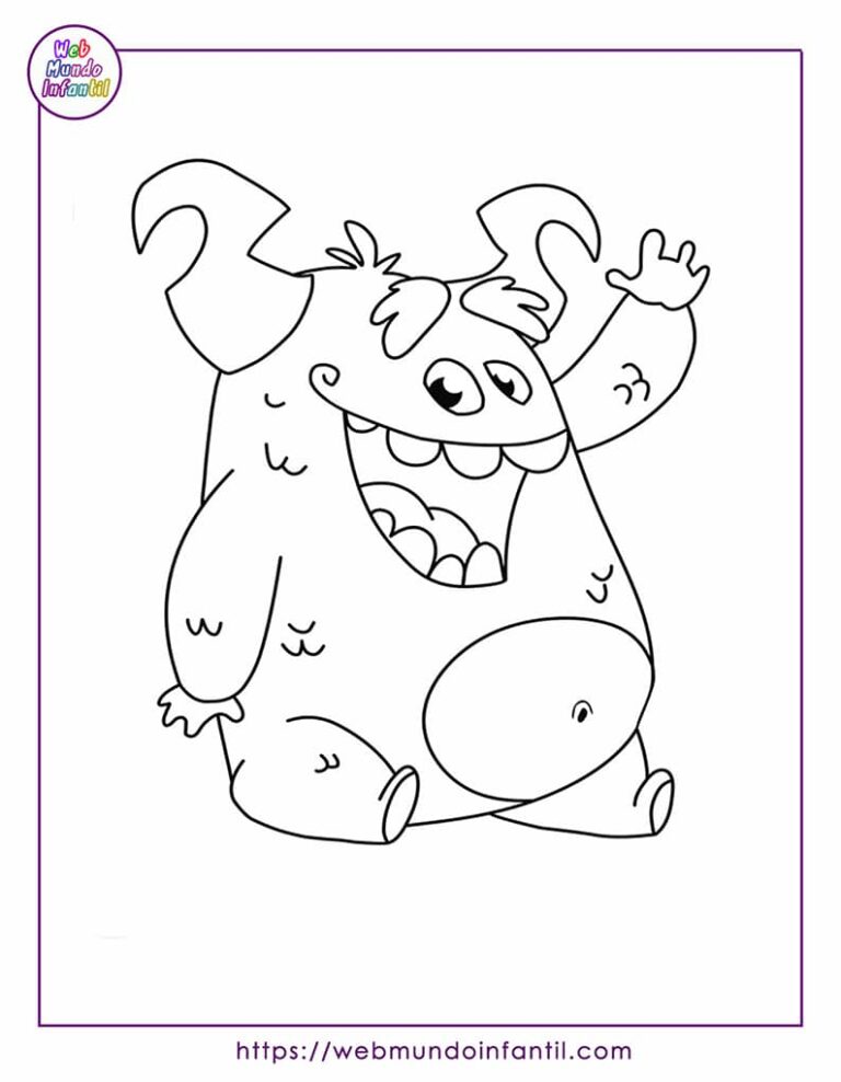 Dibujos de Monstruos Para Colorear e Imprimir ¡GRATIS!