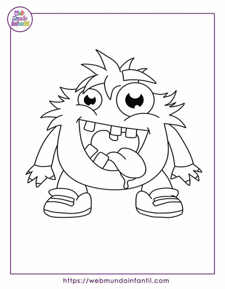 Dibujos de Monstruos Para Colorear e Imprimir ¡GRATIS!