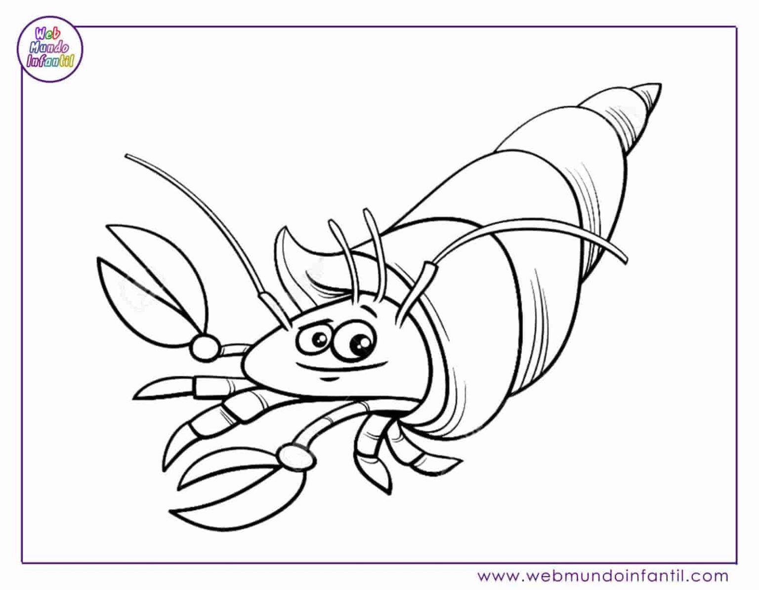 Dibujos de animales marinos para colorear e imprimir