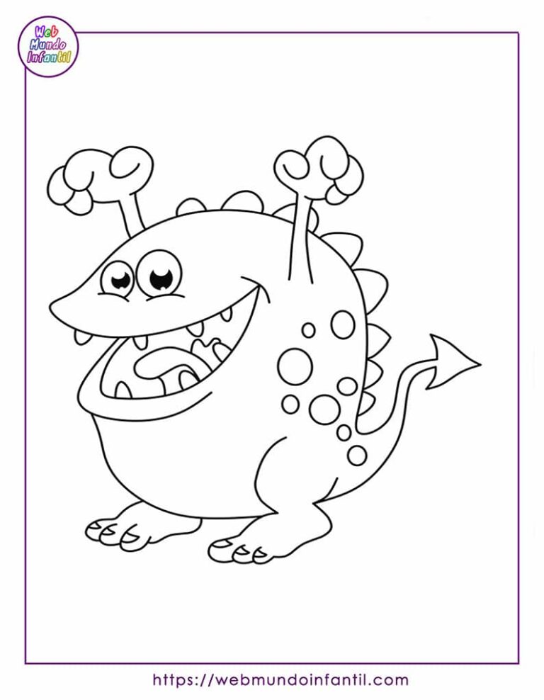 Dibujos de Monstruos Para Colorear e Imprimir ¡GRATIS!