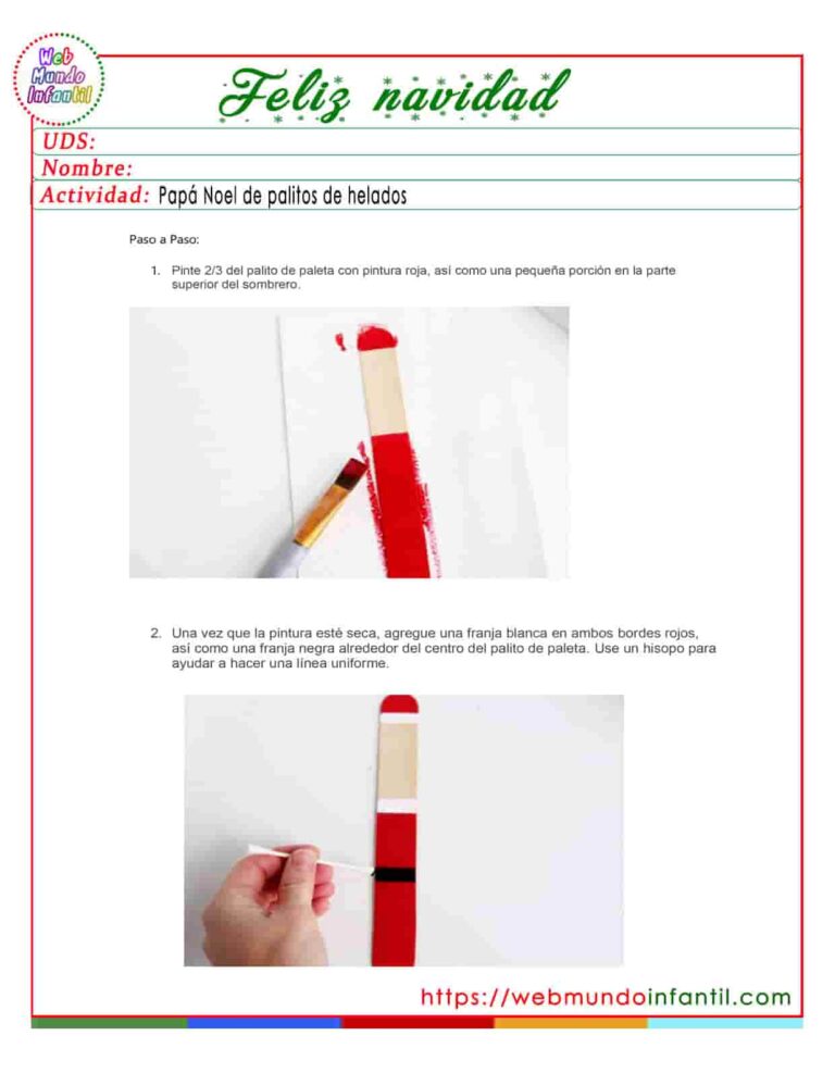 Actividades de navidad para niños de preescolar para imprimir