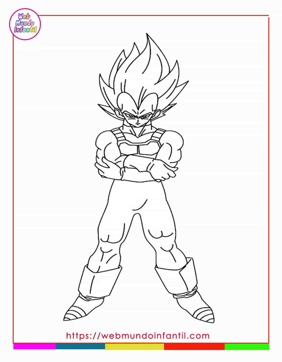 Dibujos De Goku Para Colorear Para Imprimir y Pintar