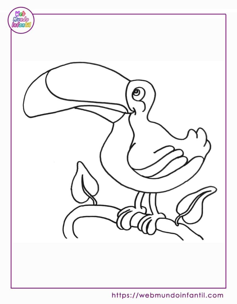Dibujos de aves para colorear [Fichas para imprimir]