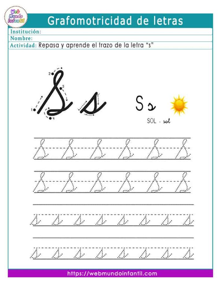 Grafomotricidad letras para imprimir en pdf
