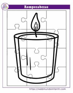 Dibujos de rompecabezas para colorear y recortar