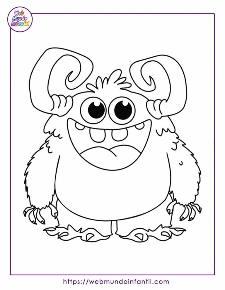 Dibujos de Monstruos Para Colorear e Imprimir ¡GRATIS!