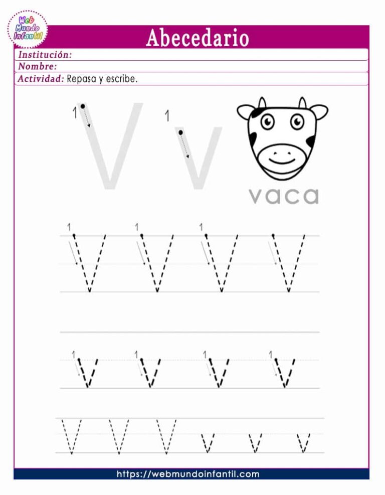 Abecedario para trazar e imprimir en mayúscula y minúscula para niños