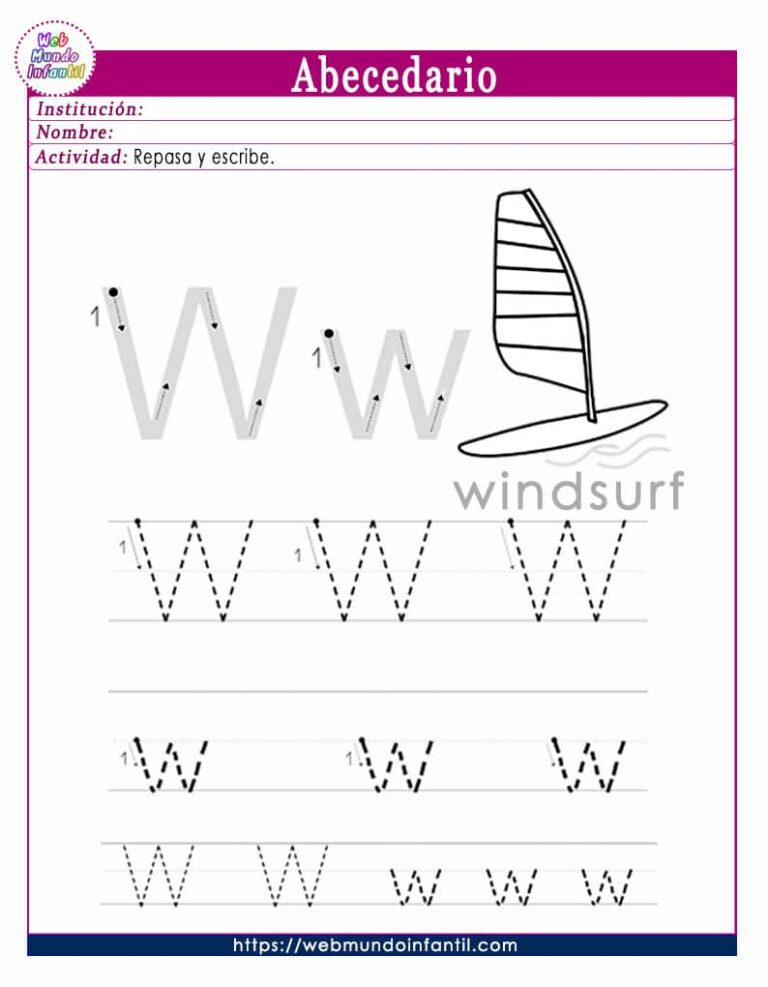Abecedario para trazar e imprimir en mayúscula y minúscula para niños