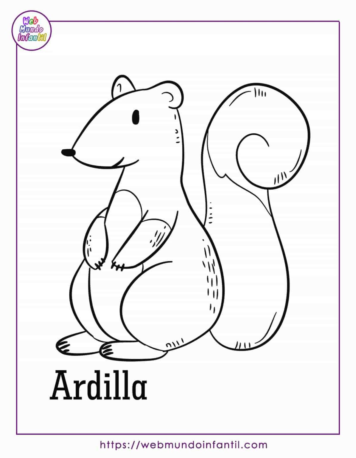 Dibujos de animales animados para colorear e imprimir