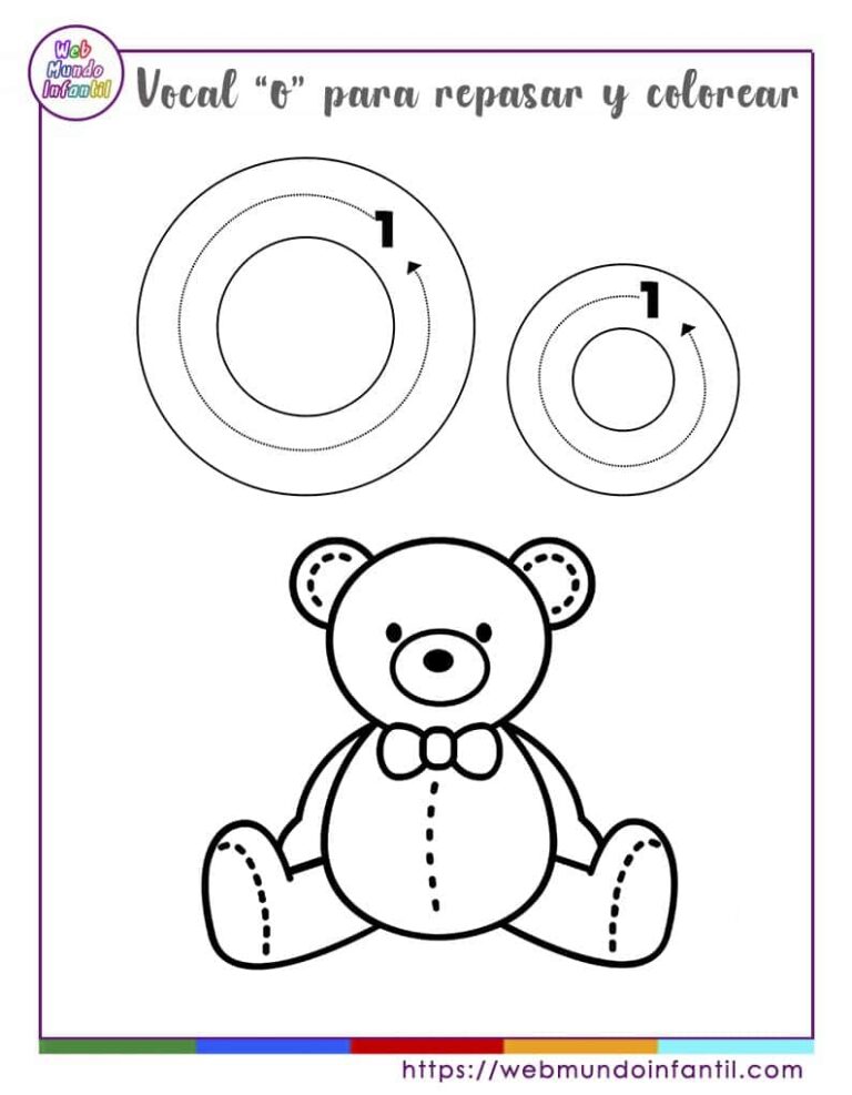 Dibujos para colorear las vocales minúsculas y mayúsculas [a-e-i-o-u]