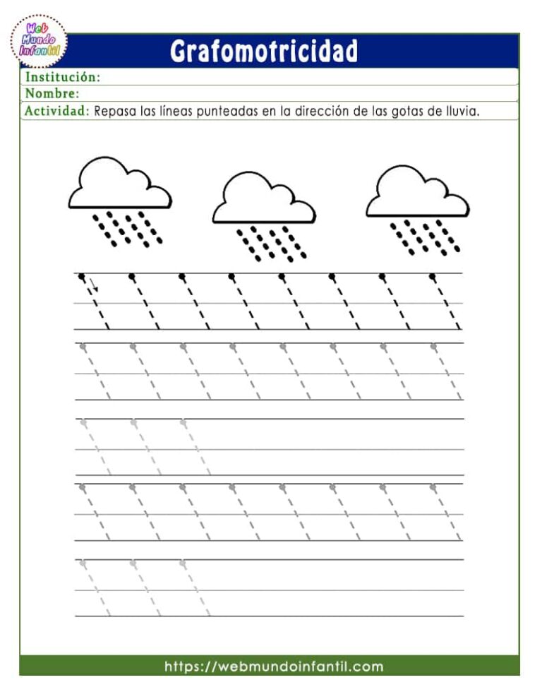 Actividades de grafomotricidad con fichas incluidas