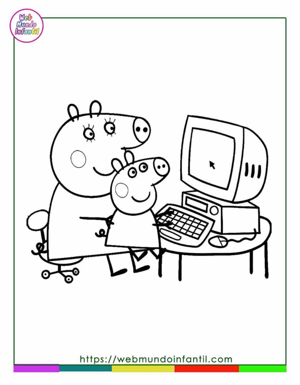 Dibujos de Peppa Pig para colorear [Imprimir y pintar]
