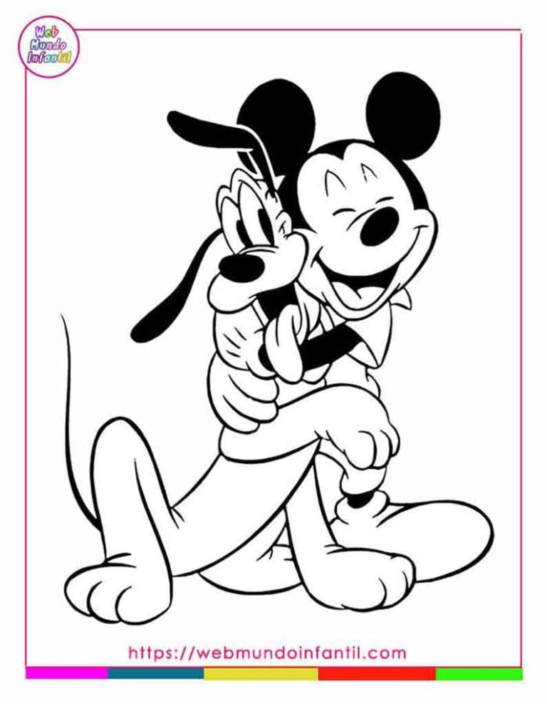 Dibujos Mickey Mouse para Colorear e imprimir en pdf