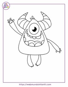 Dibujos de Monstruos Para Colorear e Imprimir ¡GRATIS!