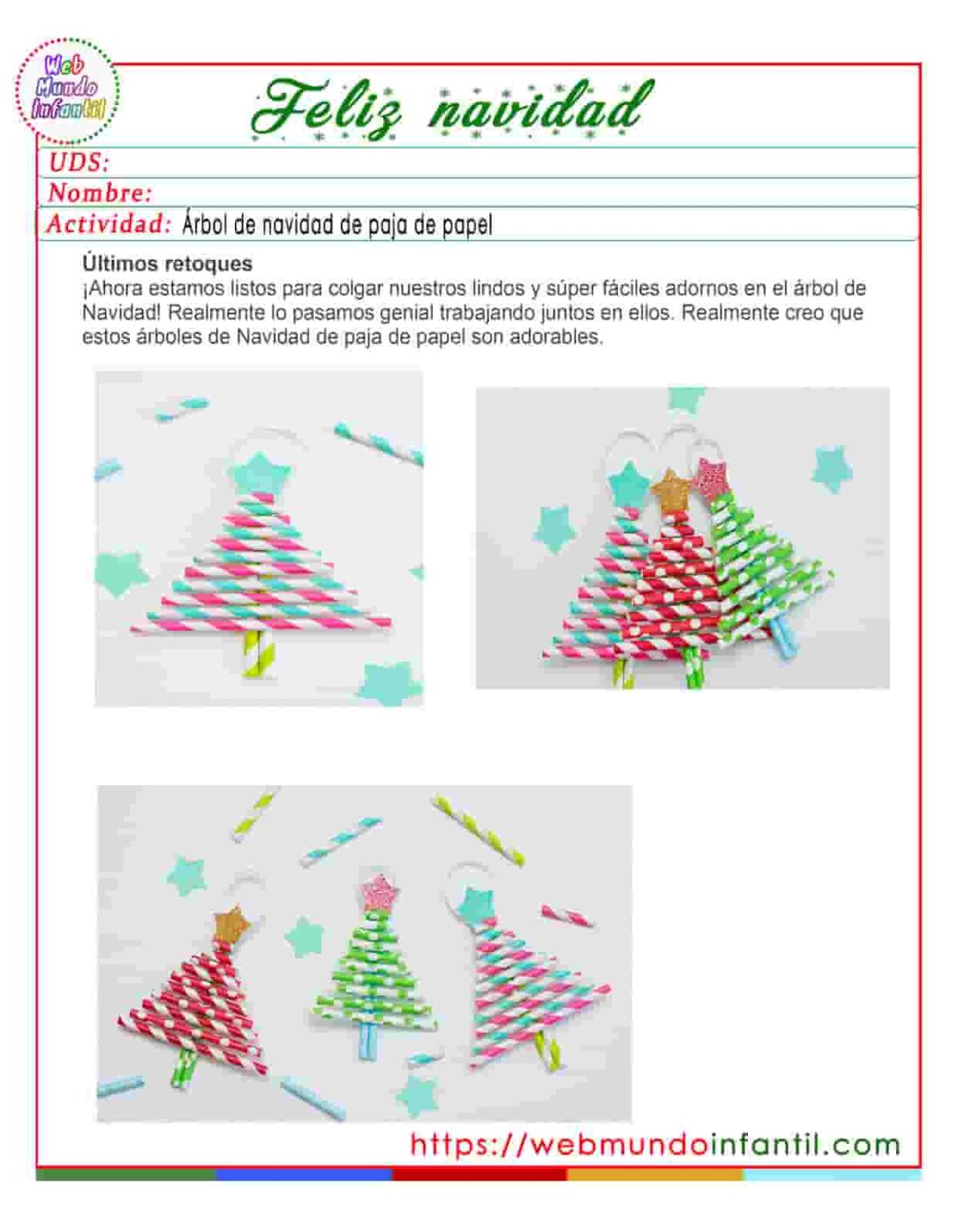 Actividades de navidad para niños de preescolar para imprimir