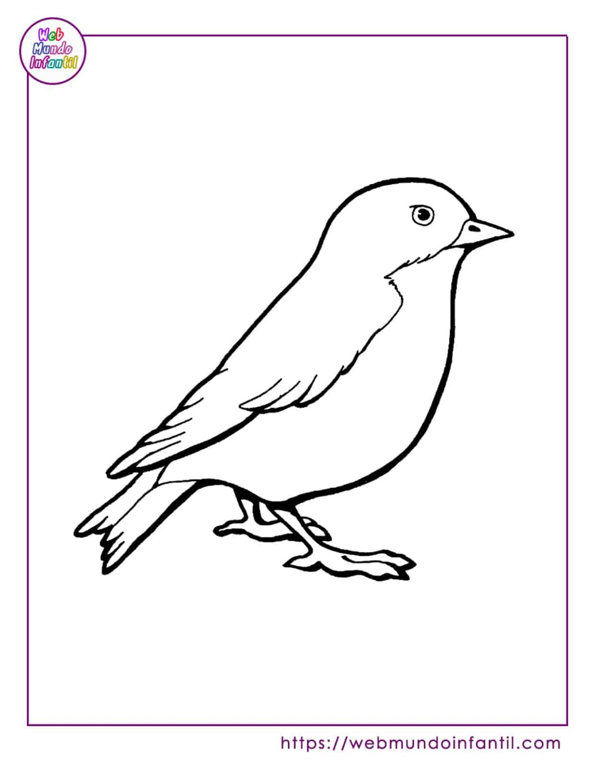 Dibujos de aves para colorear [Fichas para imprimir]