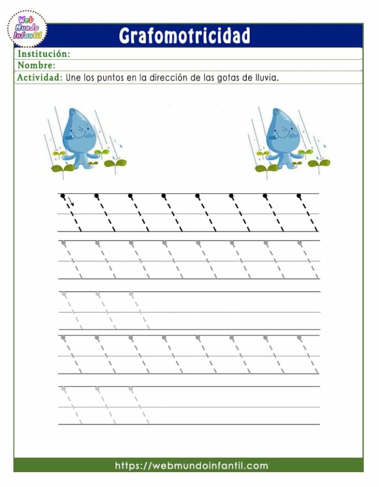 Actividades de grafomotricidad con fichas incluidas