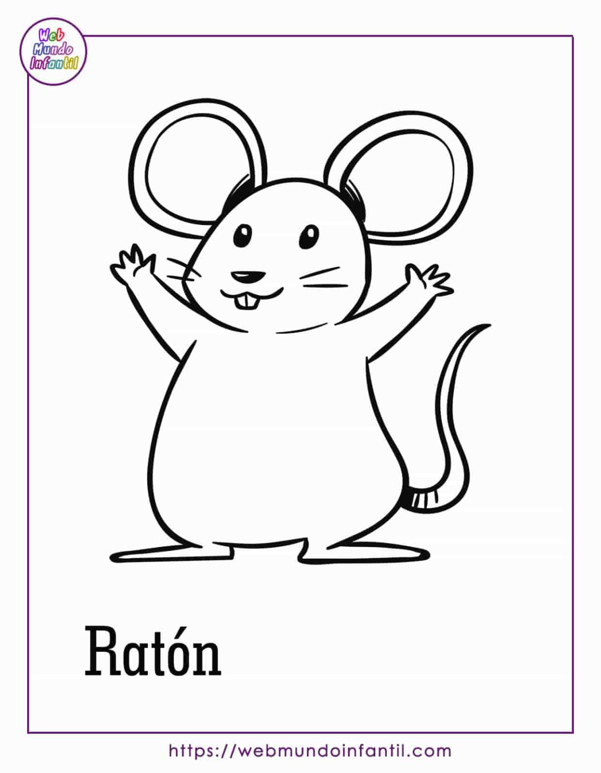 Dibujos de animales animados para colorear e imprimir