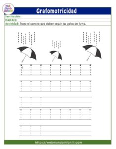 Actividades de grafomotricidad con fichas incluidas