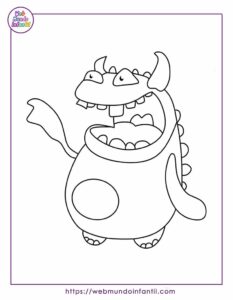 Dibujos de Monstruos Para Colorear e Imprimir ¡GRATIS!