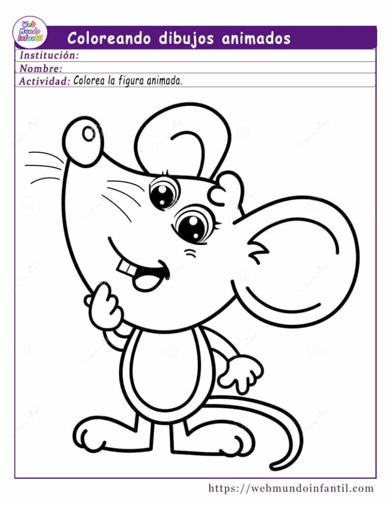 Dibujos animados para pintar fáciles [IMPRIMIBLES]