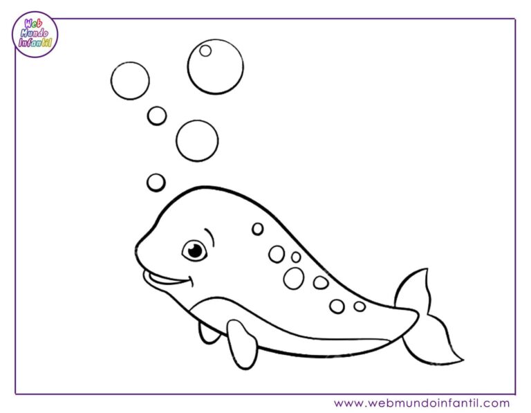 Dibujos de animales marinos para colorear e imprimir
