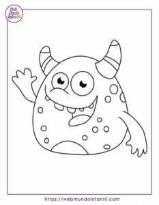Dibujos de Monstruos Para Colorear e Imprimir ¡GRATIS!