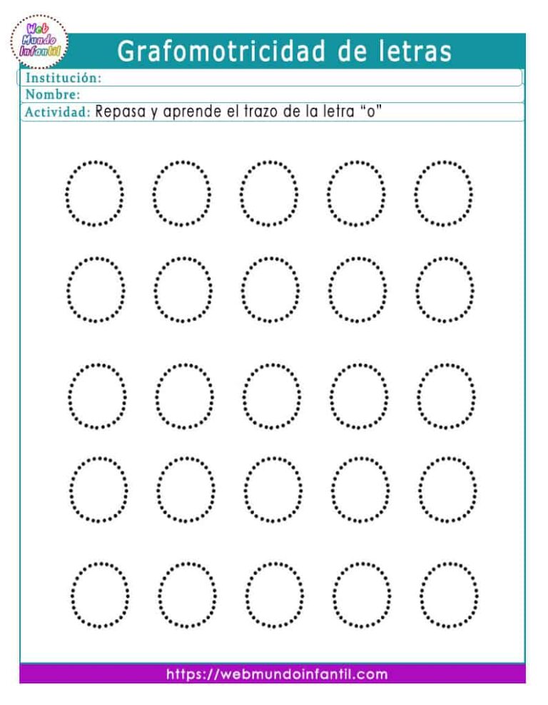 Grafomotricidad letras para imprimir en pdf