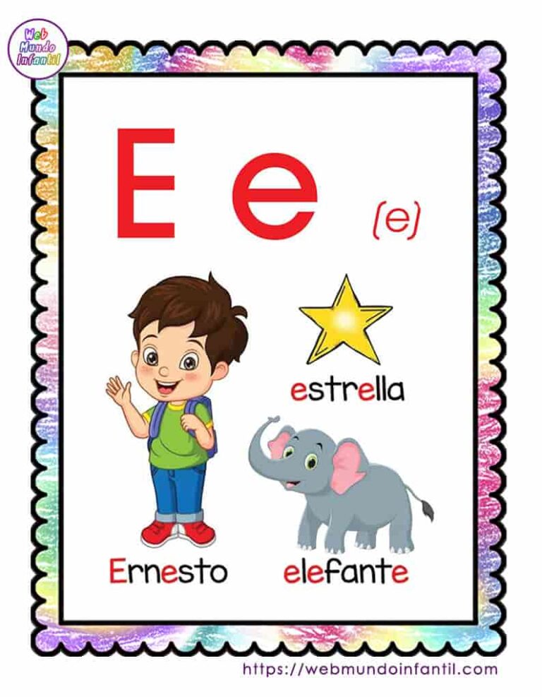 Abecedario mayúsculas y minúsculas con dibujos para imprimir