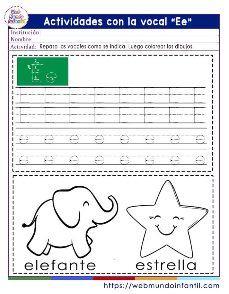 Actividades de las vocales para niños de preescolar