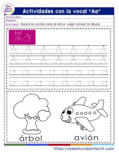 Actividades de las vocales para niños de preescolar