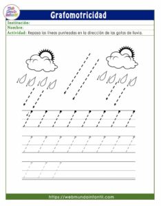 Actividades de grafomotricidad con fichas incluidas