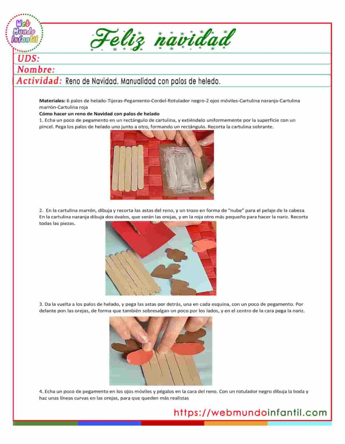 Actividades de navidad para niños de preescolar para imprimir