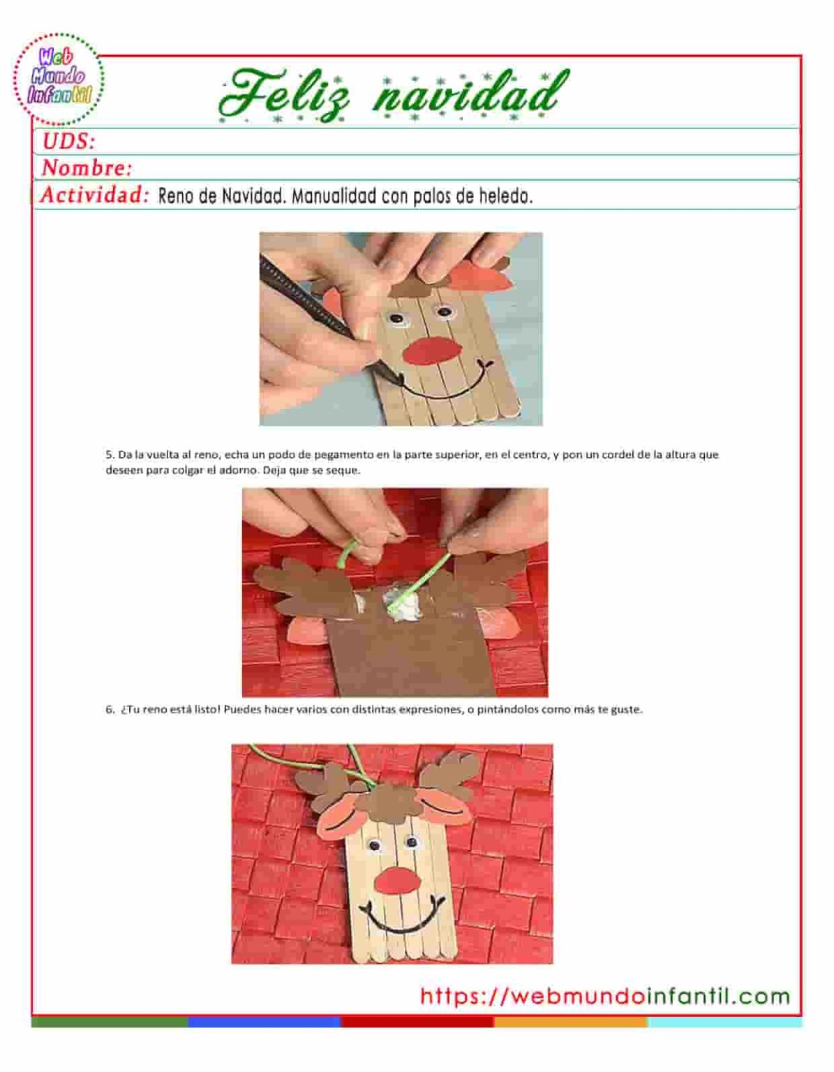 Actividades de navidad para niños de preescolar para imprimir