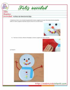 Actividades de navidad para niños de preescolar para imprimir