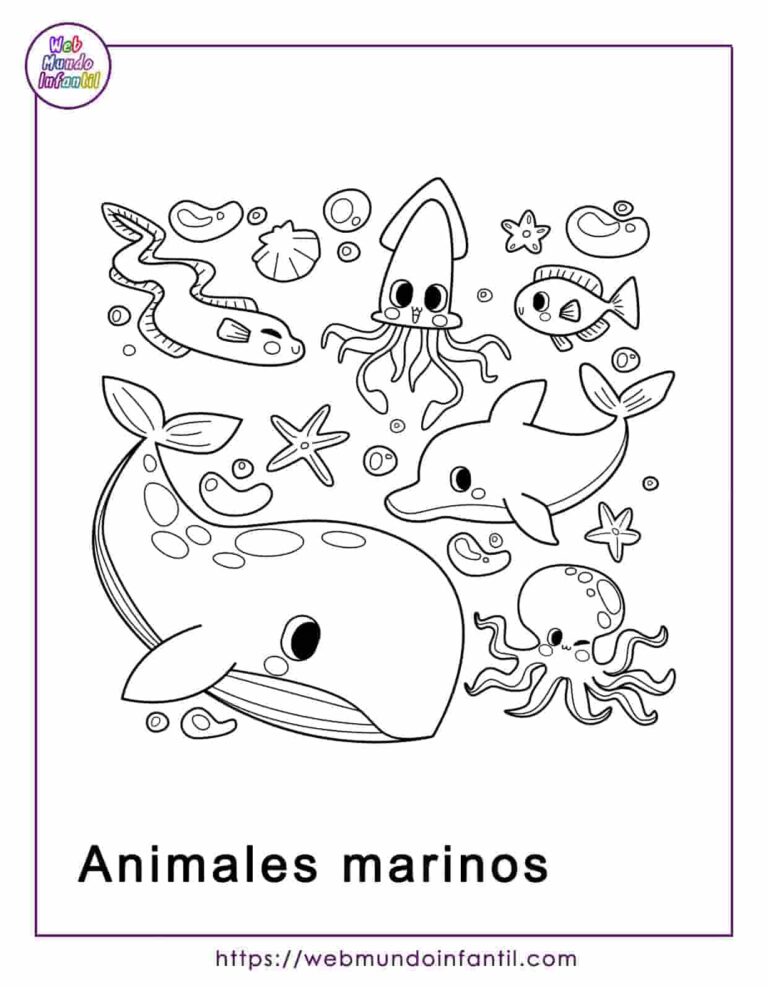 Dibujos de animales animados para colorear e imprimir