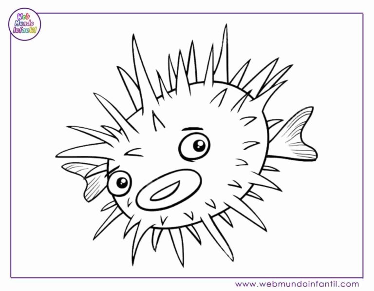 Dibujos de animales marinos para colorear e imprimir