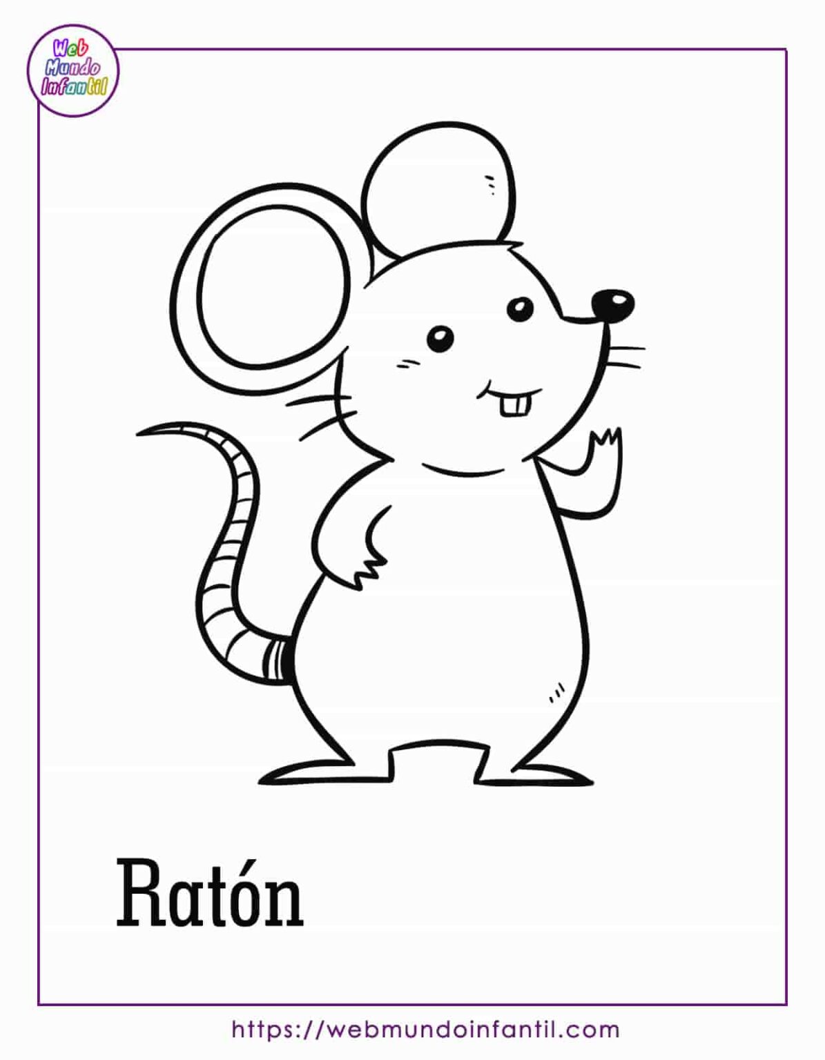 Dibujos de animales animados para colorear e imprimir