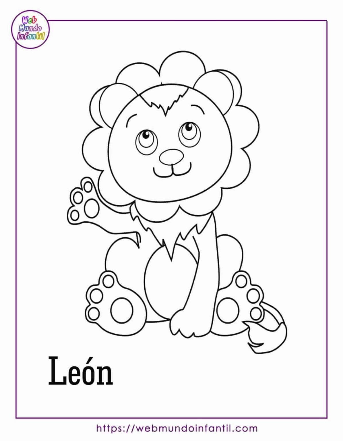 Dibujos de animales animados para colorear e imprimir