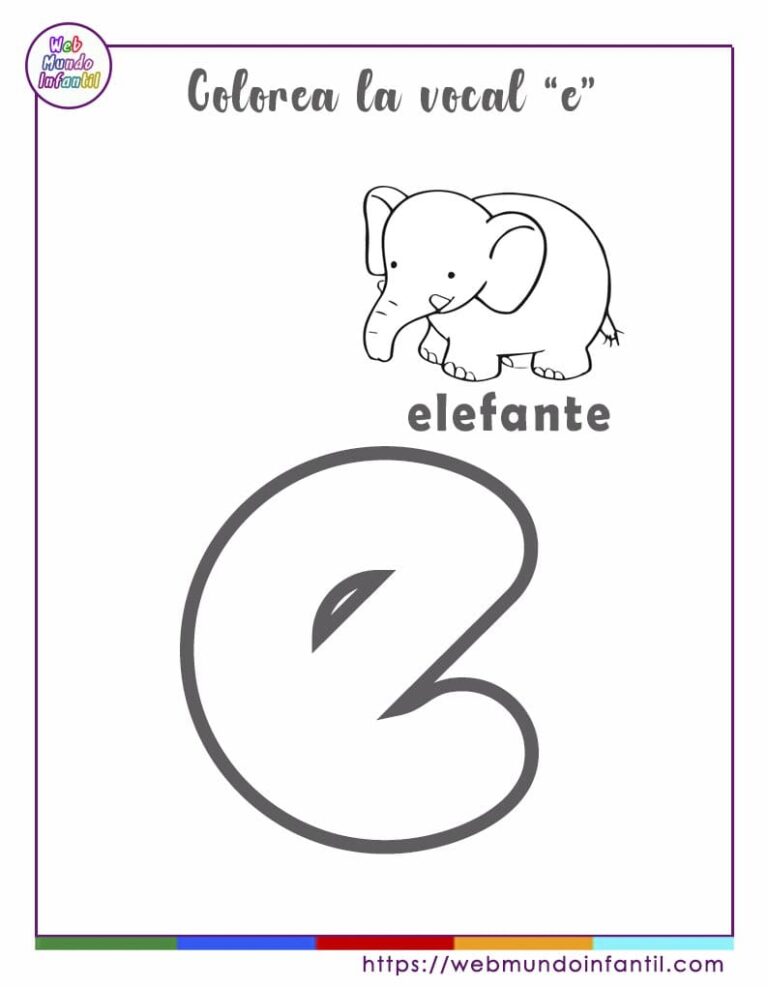 Dibujos para colorear las vocales minúsculas y mayúsculas [a-e-i-o-u]
