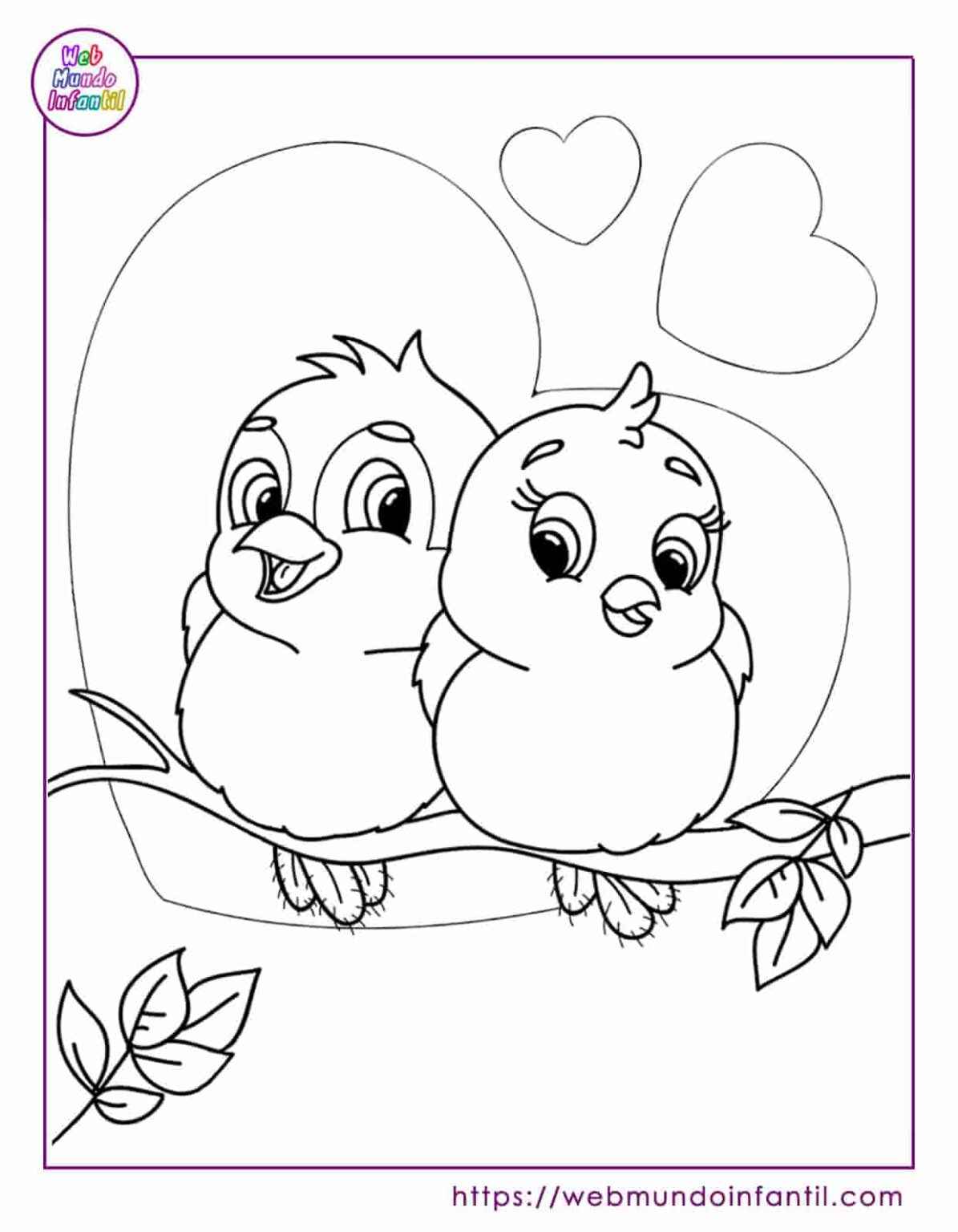 Dibujos de aves para colorear [Fichas para imprimir]