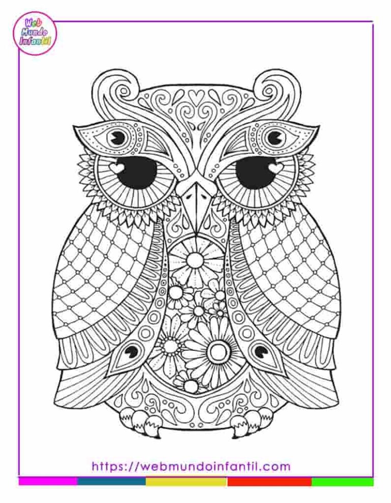 Dibujos de búhos para colorear: ¡Imprime y diviértete en casa!