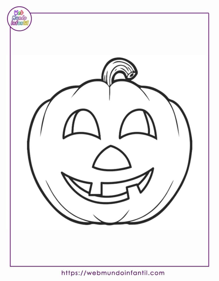 Dibujos de calabazas de halloween para colorear animadas