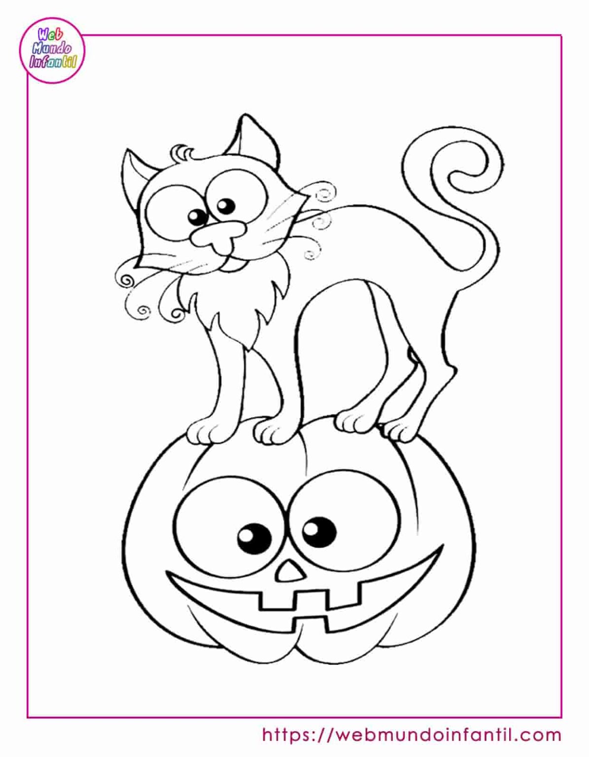 Dibujos de halloween para colorear e Imprimir