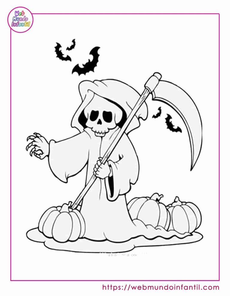 Dibujos de halloween para colorear e Imprimir