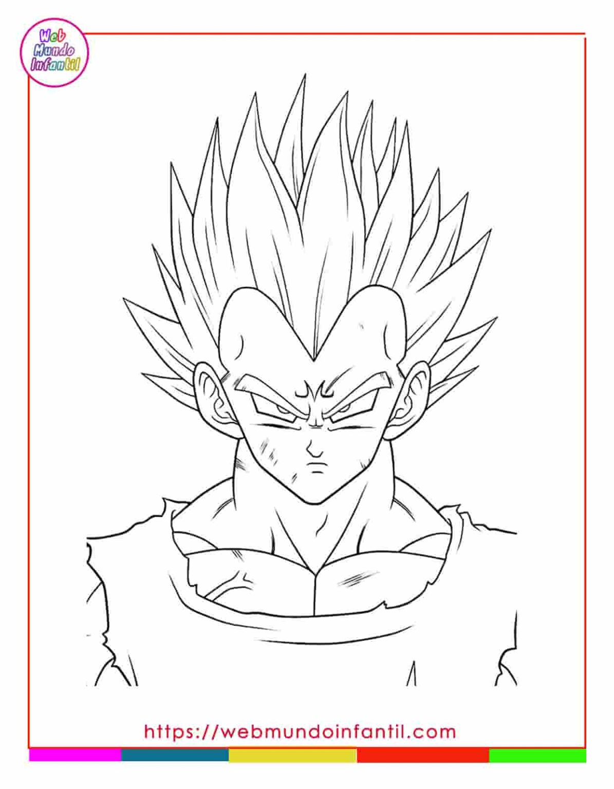 Dibujos De Goku Para Colorear Para Imprimir y Pintar