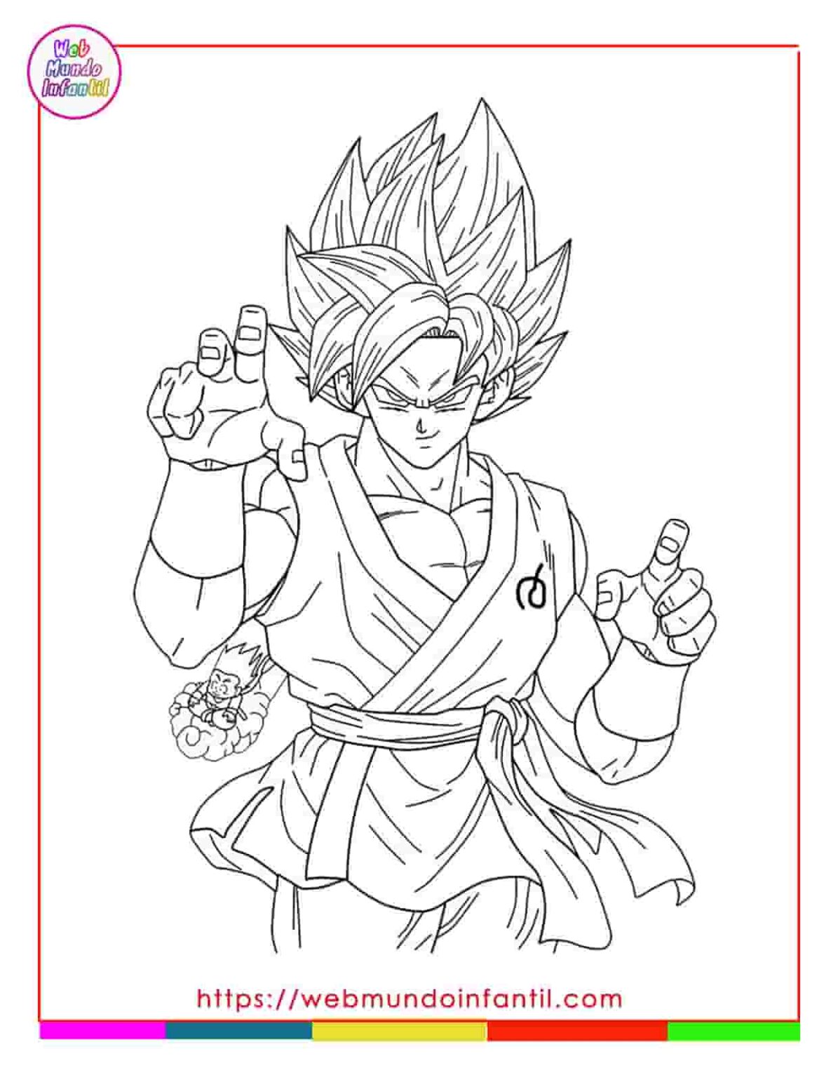 Dibujos De Goku Para Colorear Para Imprimir Y Pintar