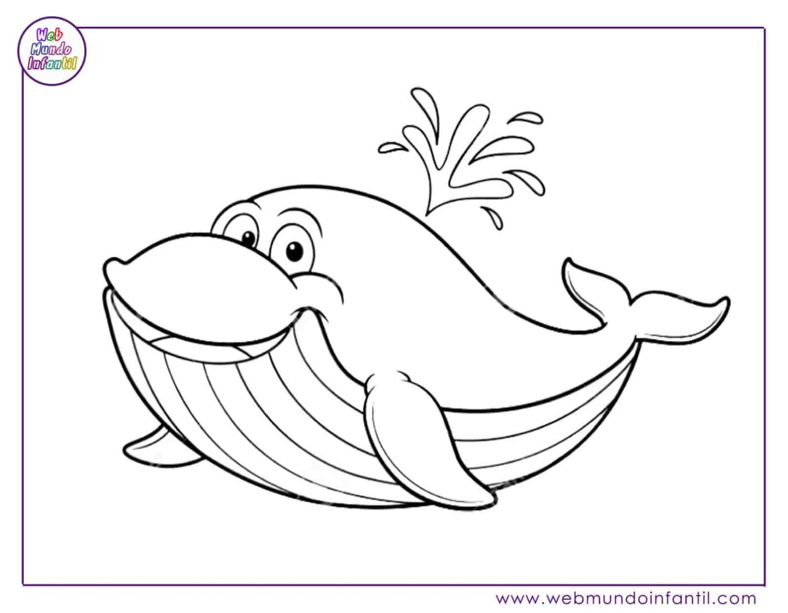 Dibujos de animales marinos para colorear e imprimir